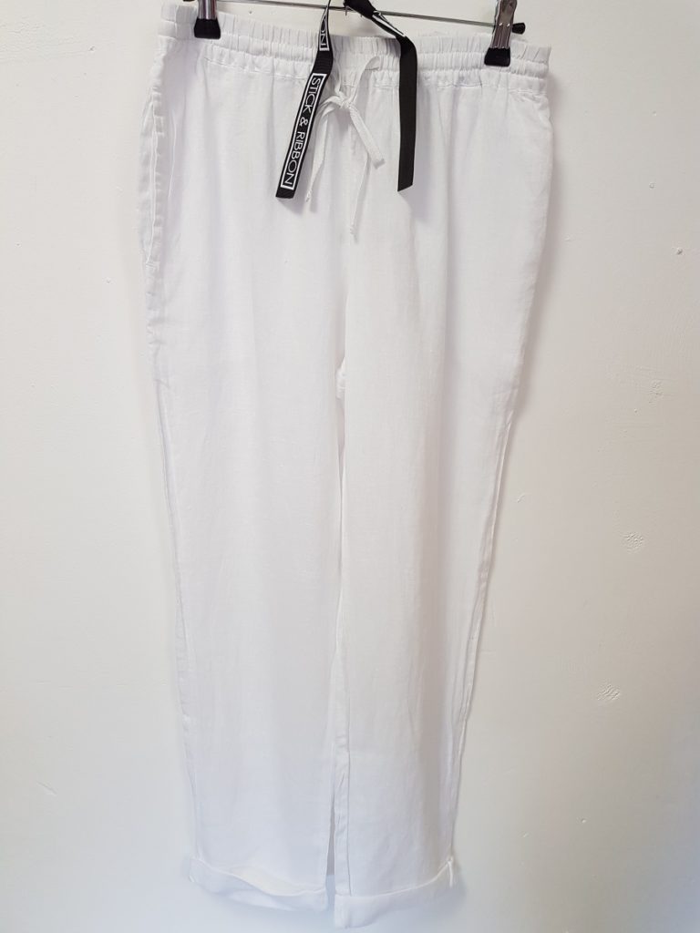 Harris Wilson Charles Pantalon - Blanc - Stick and Ribbon